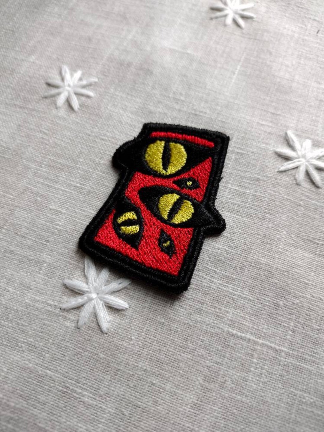 Demon Eyes Patch, Eye Patch, Demon Patch, Demon, Sew On - Etsy