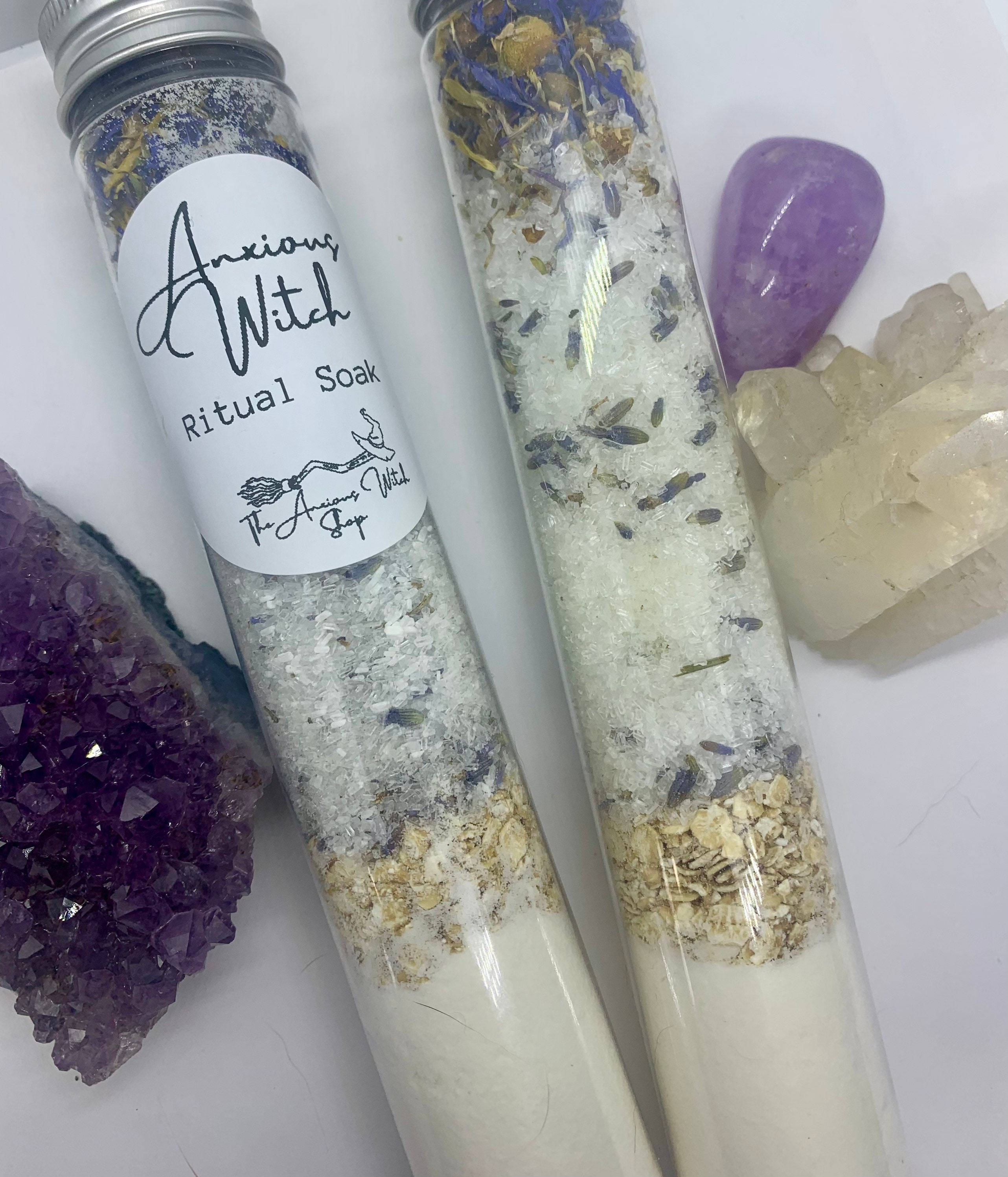 ANXIOUS WITCH Ritual Bath Soak Bath Herbs Bath Salts - Etsy