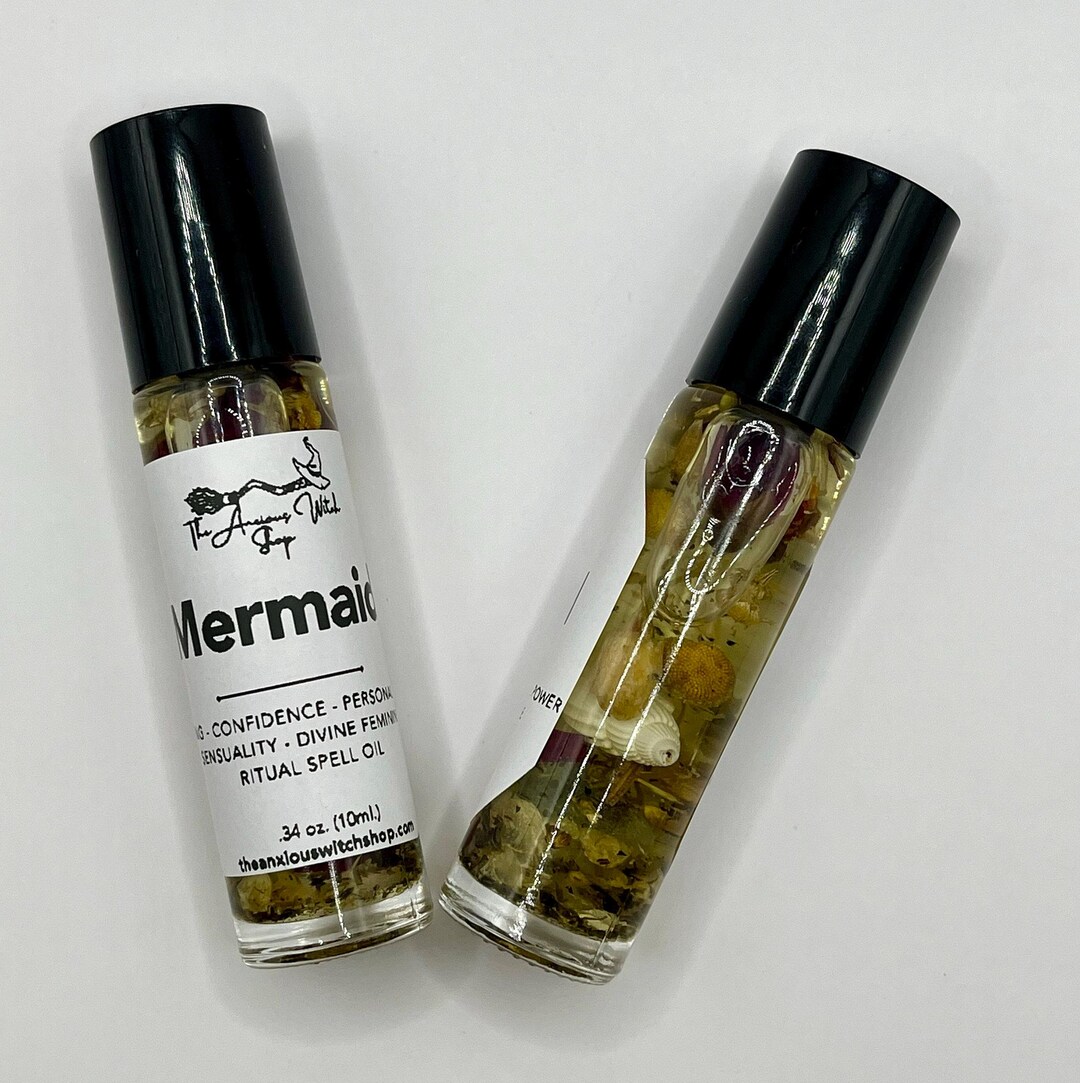 Mermaid Roller Spell Oil - Mermaid Ritual Oil - Confidence Boosting Oil ...