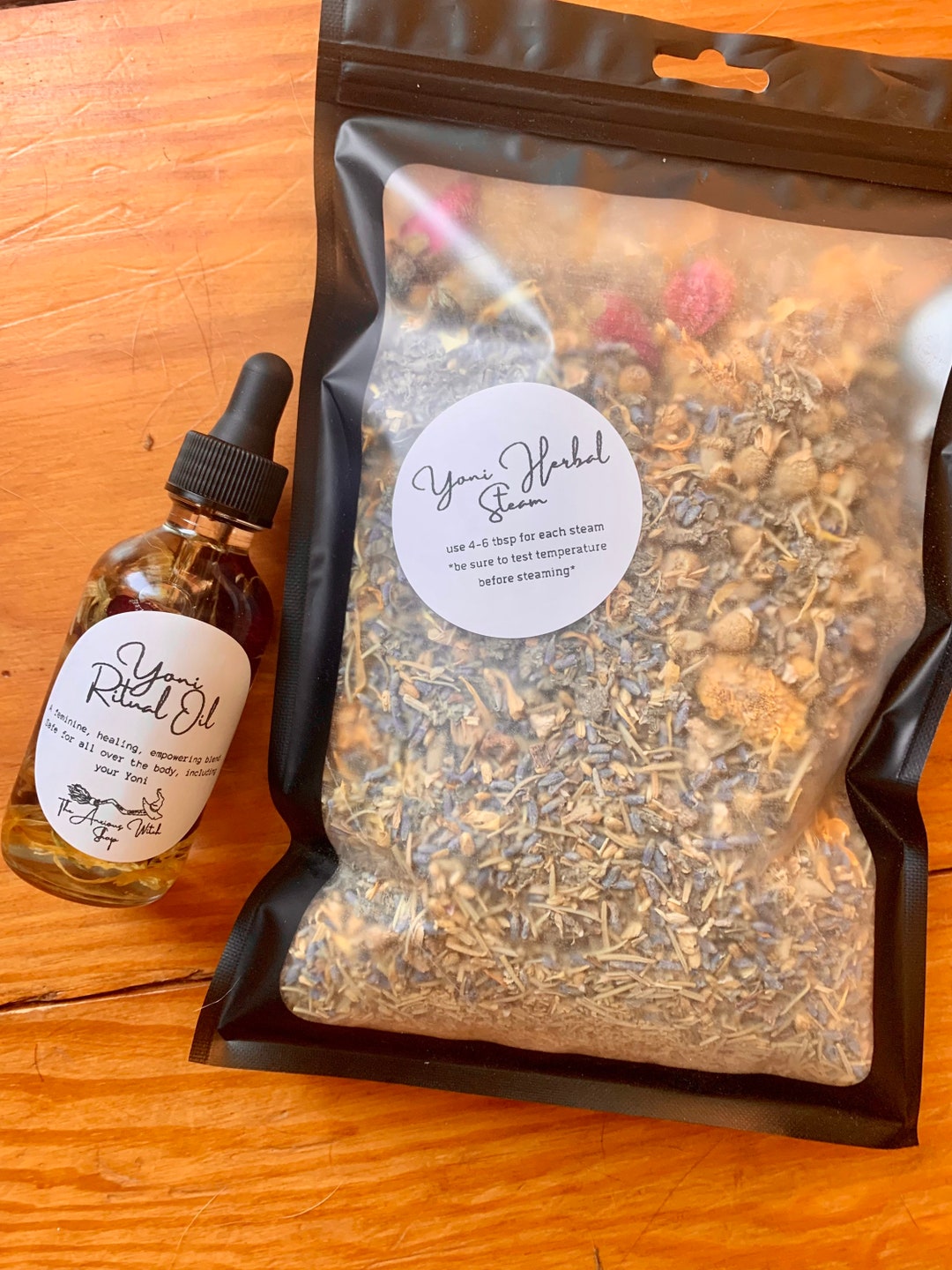 Complete Yoni KIT Herbal Yoni Steam & Ritual Oil - Etsy