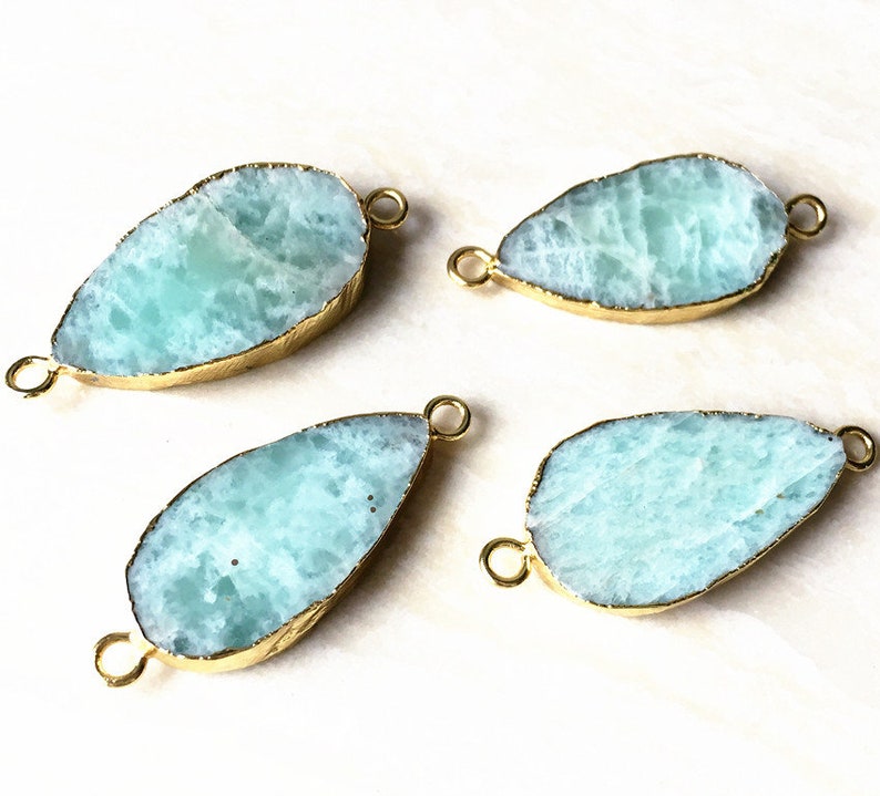 Beautiful Natural Amazonite Pendant Charm Amazonite stone | Etsy