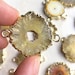 Mystical Yellow Geode Slice Druzy Crystal Gemstone With 24k - Etsy