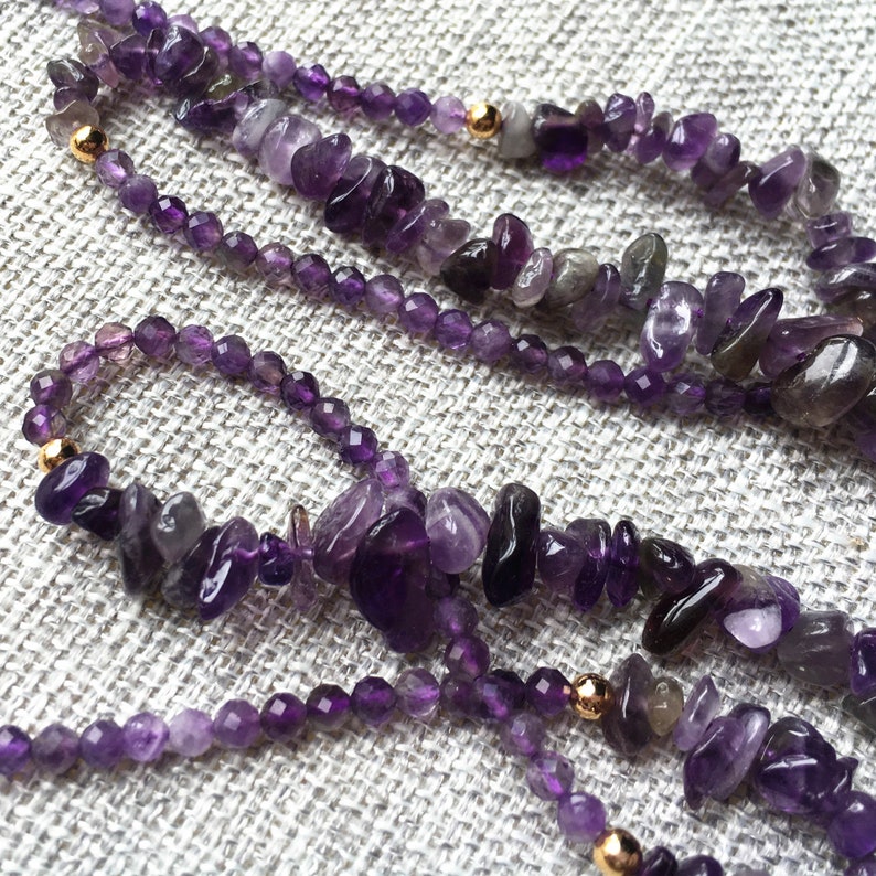 Eyeglasses Chain Amethyst Glasses Chain Beaded Amethyst - Etsy