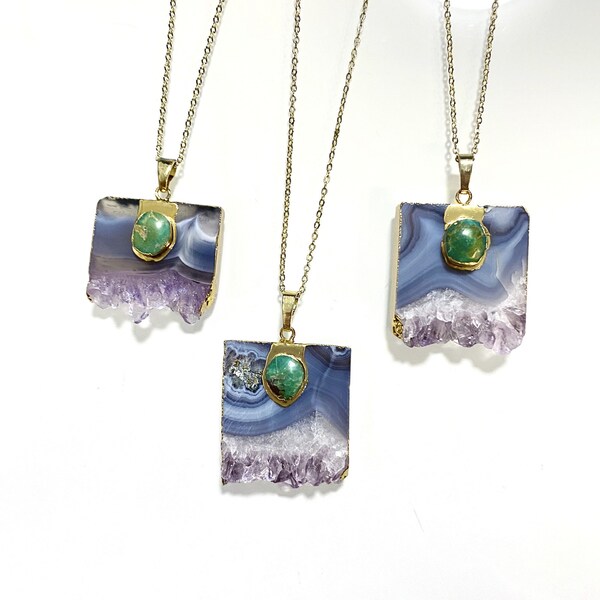 Turquoise Amethyst - Etsy