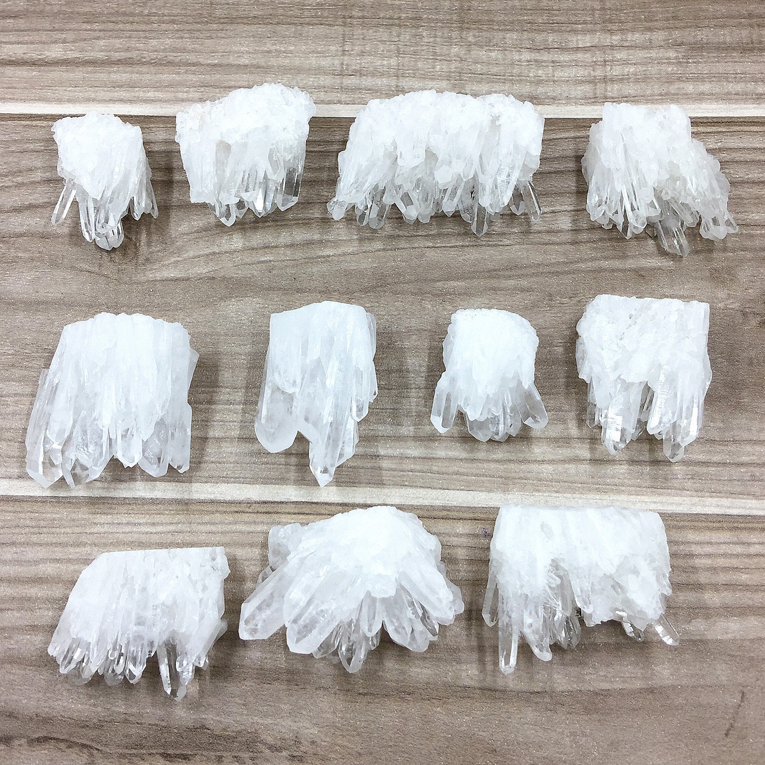 Natural Crystal Quartz Stone // White Quartz Drusy Crystal // Rock ...