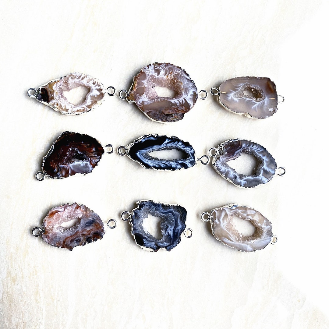 Agate Druzy Occo Geode Slice BEAUTIFUL Agates Crystalized With ...
