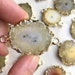 Mystical Yellow Geode Slice Druzy Crystal Gemstone With 24k ...