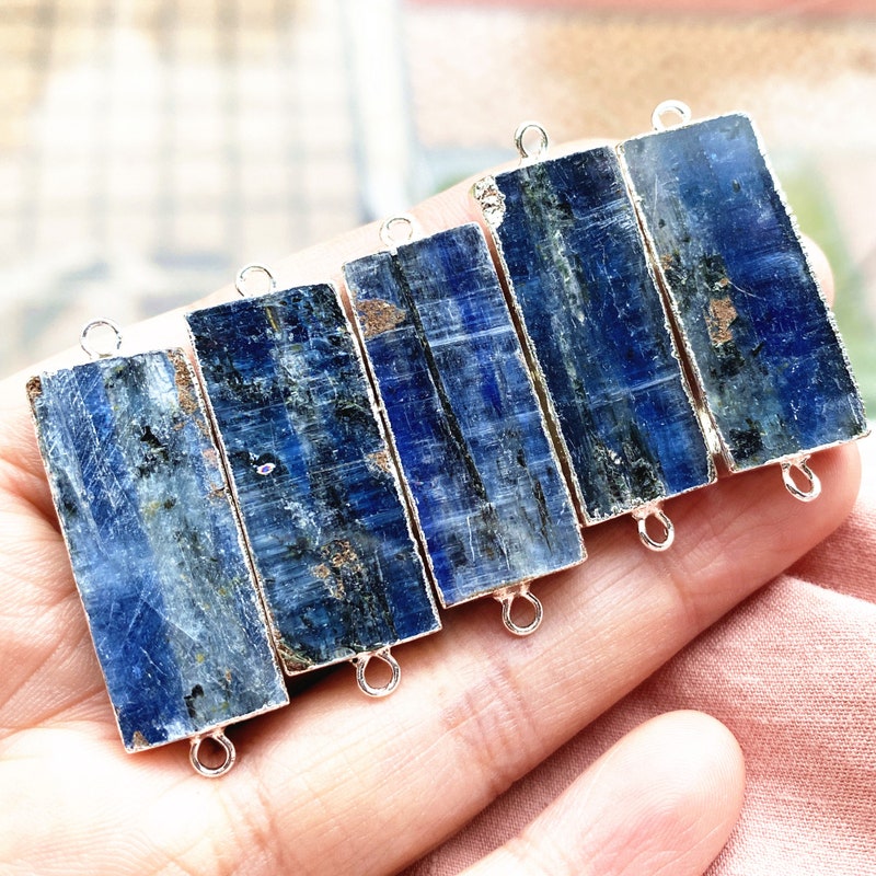 Kyanite Stone Connector - Etsy