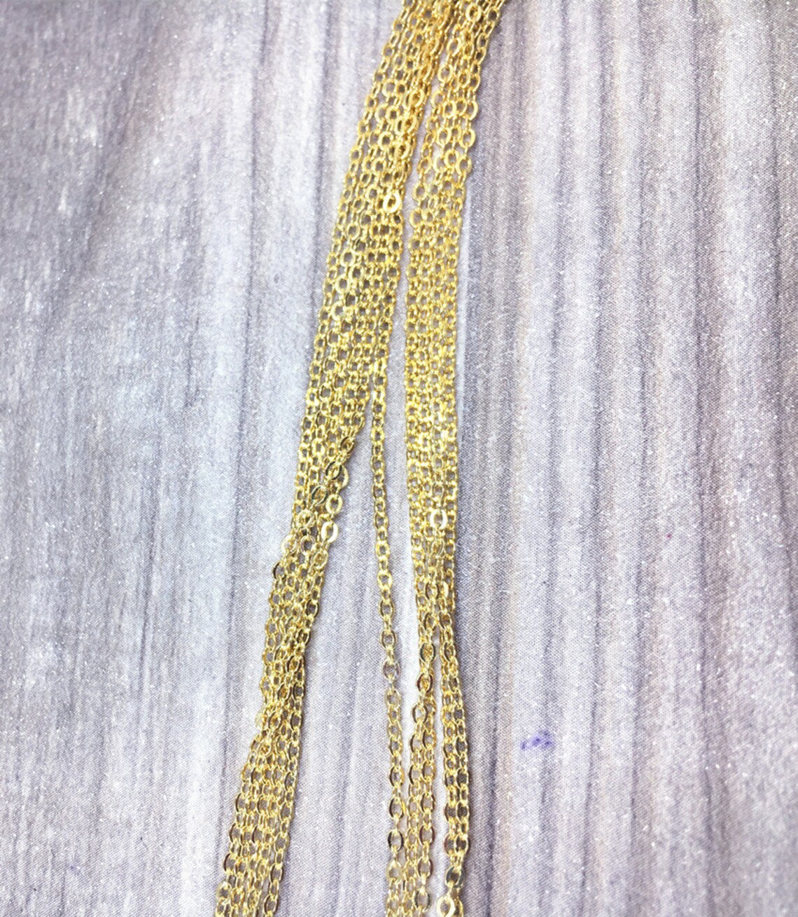 925 Sterling Silver Chain Necklaces 18 Inches With Gold - Etsy