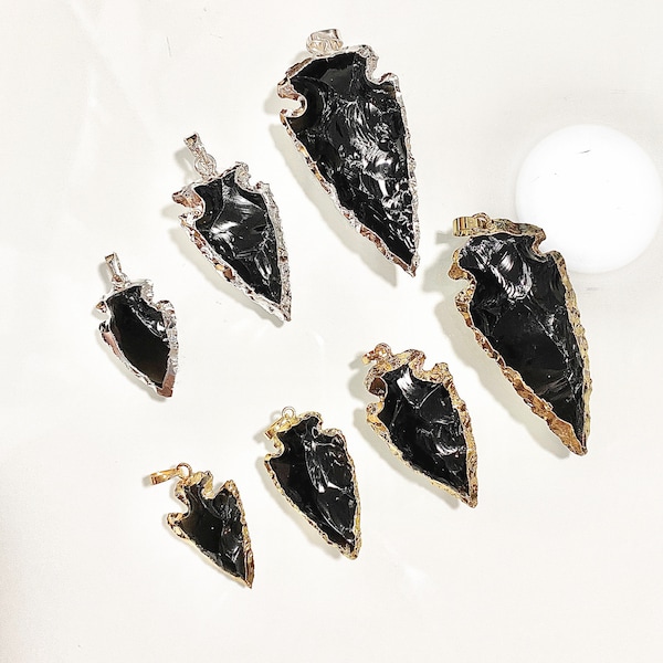 Stone Arrowhead Necklace - Etsy