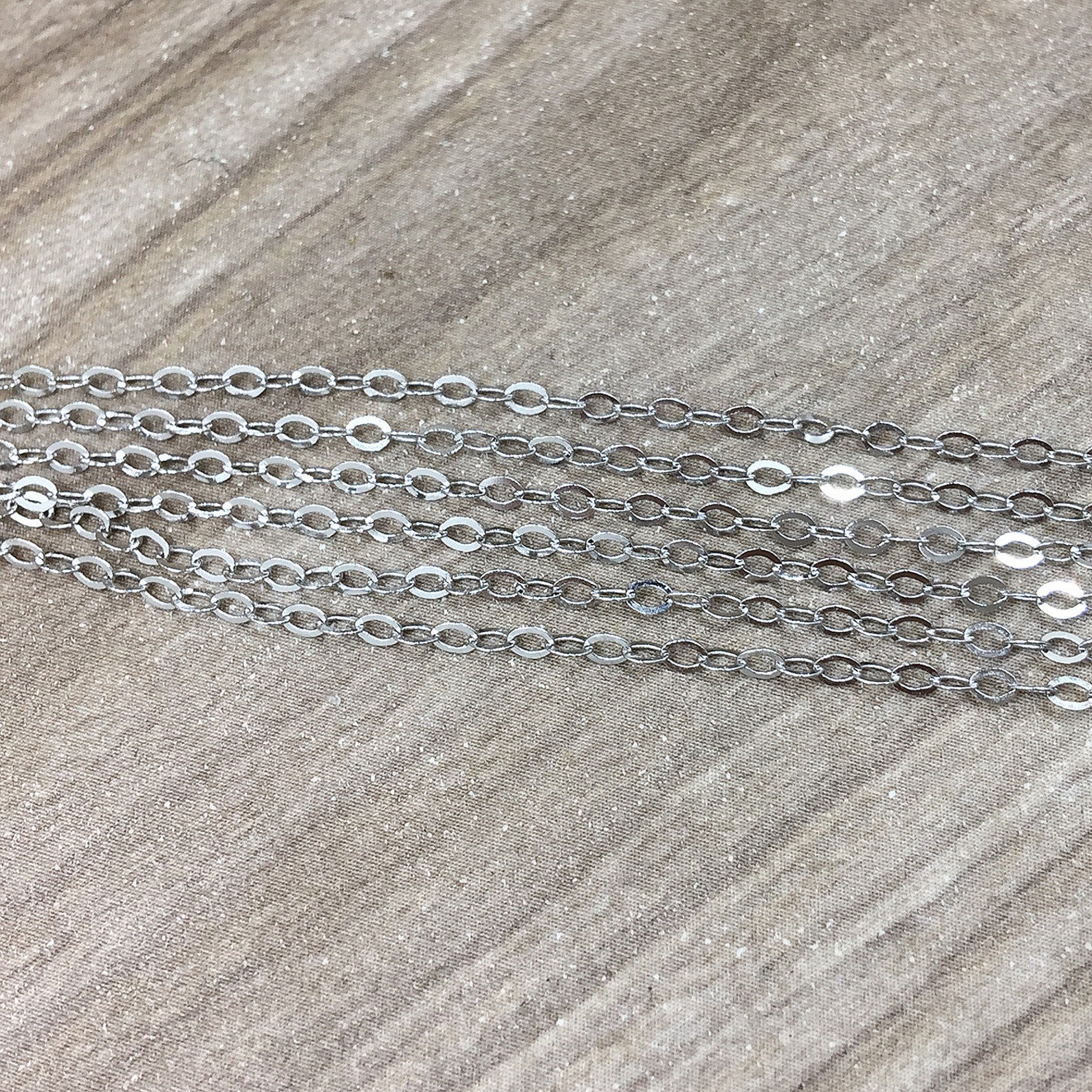 925 Sterling Silver Chain Necklaces 18 Inches Bulk 5 Finished | Etsy