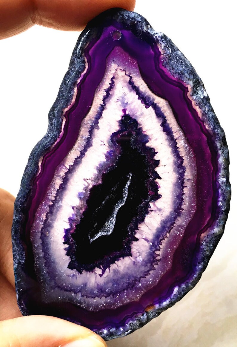WHOLESALE Purple Agate Geode Slice Druzy - Drusy Druzzy Agate Slice ...