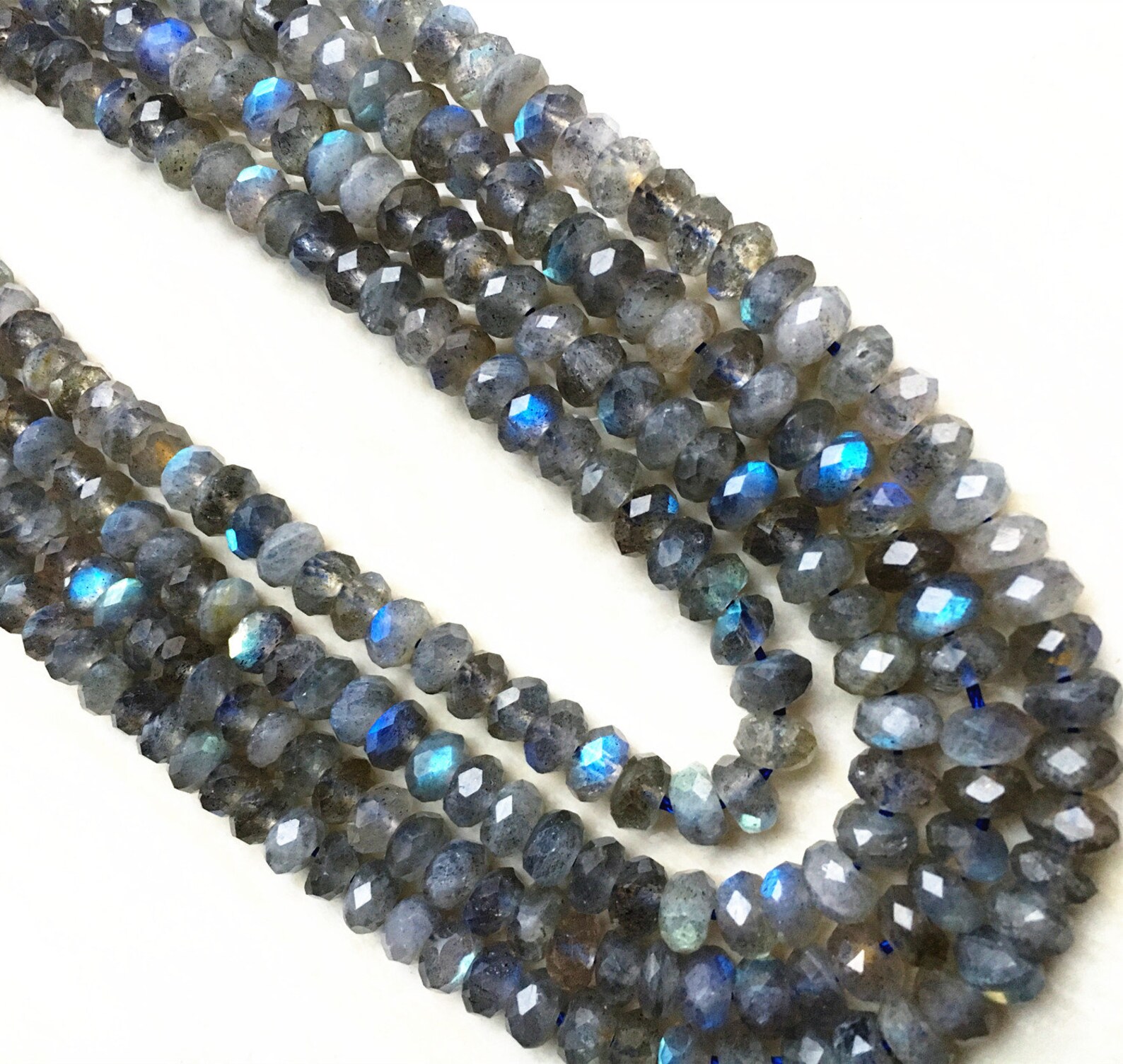 15.5 6mm Round Faceted Labradorite Gemstone Beads - Etsy