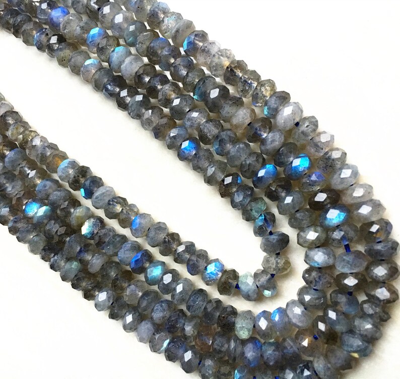 15.5 6mm Round Faceted Labradorite Gemstone Beads - Etsy