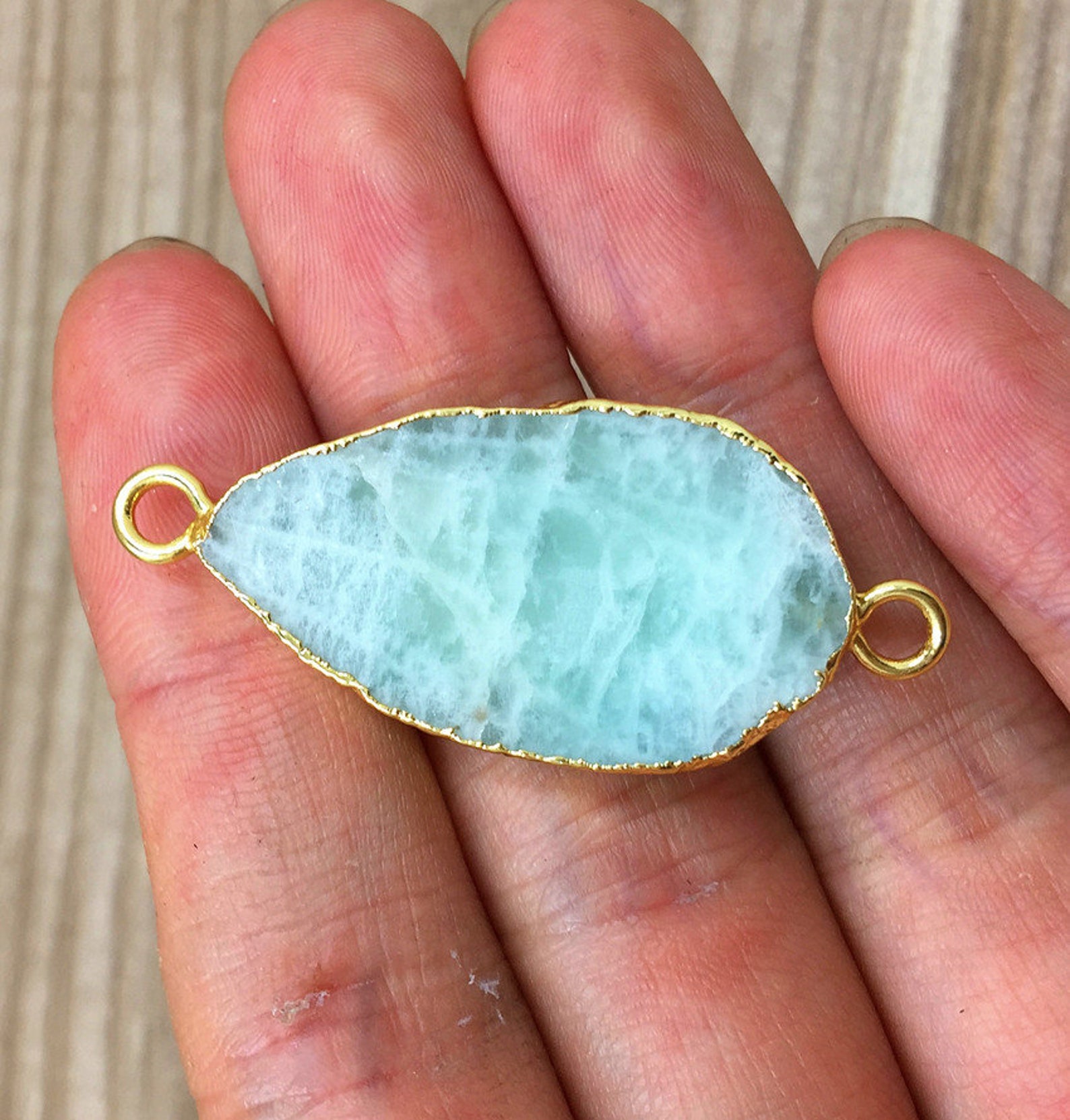 Beautiful Natural Amazonite Pendant Charm Amazonite stone | Etsy