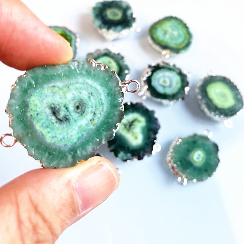 Green Geode - Etsy