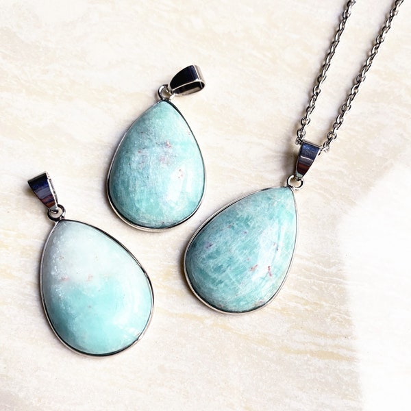 Blue Stone Pendant - Etsy