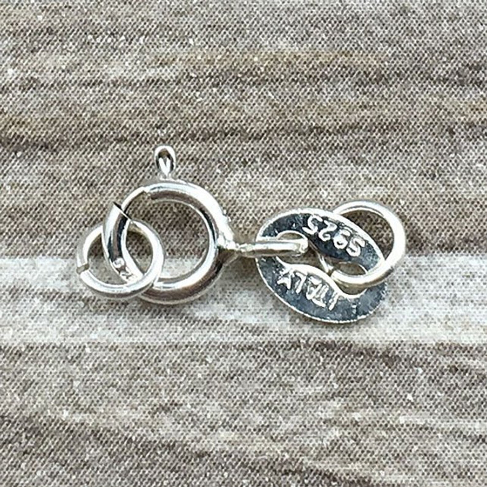 5mm 925 Sterling Silver Spring Ring Closures and 3mm Open Jump - Etsy