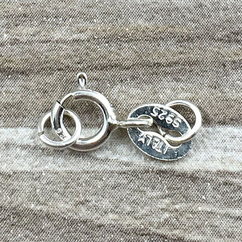 5mm 925 Sterling Silver Spring Ring Closures and 3mm Open Jump - Etsy