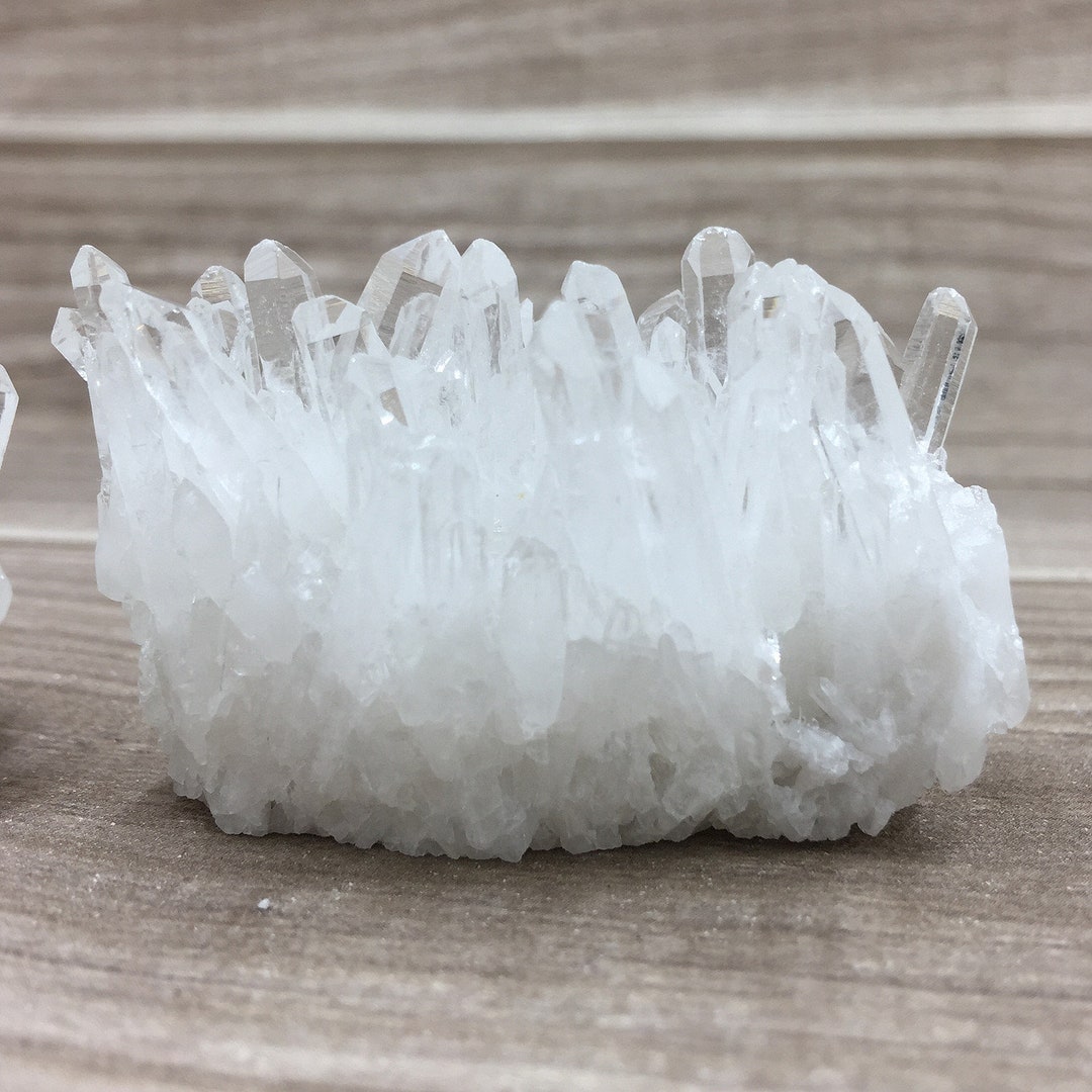 Natural Crystal Quartz Stone // White Quartz Drusy Crystal // Rock ...