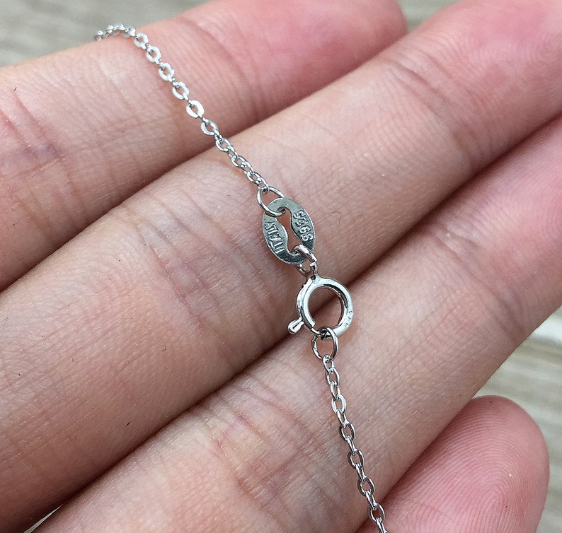 925 Sterling Silver Chain Necklaces 18 inches Bulk 5 Finished | Etsy