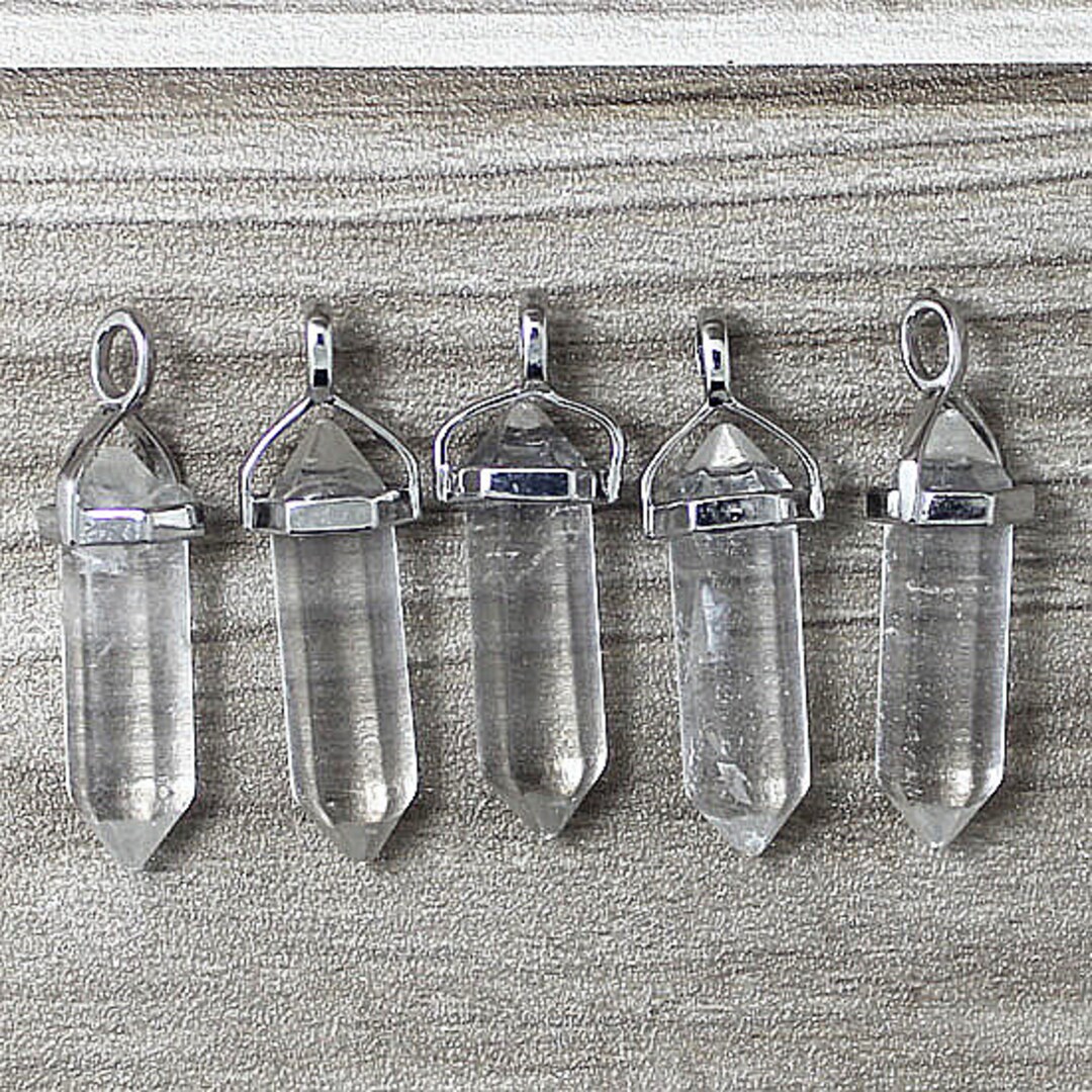 Crystal Quartz Point Pendant, Crystal Quartz Charm, Clear Crystal ...