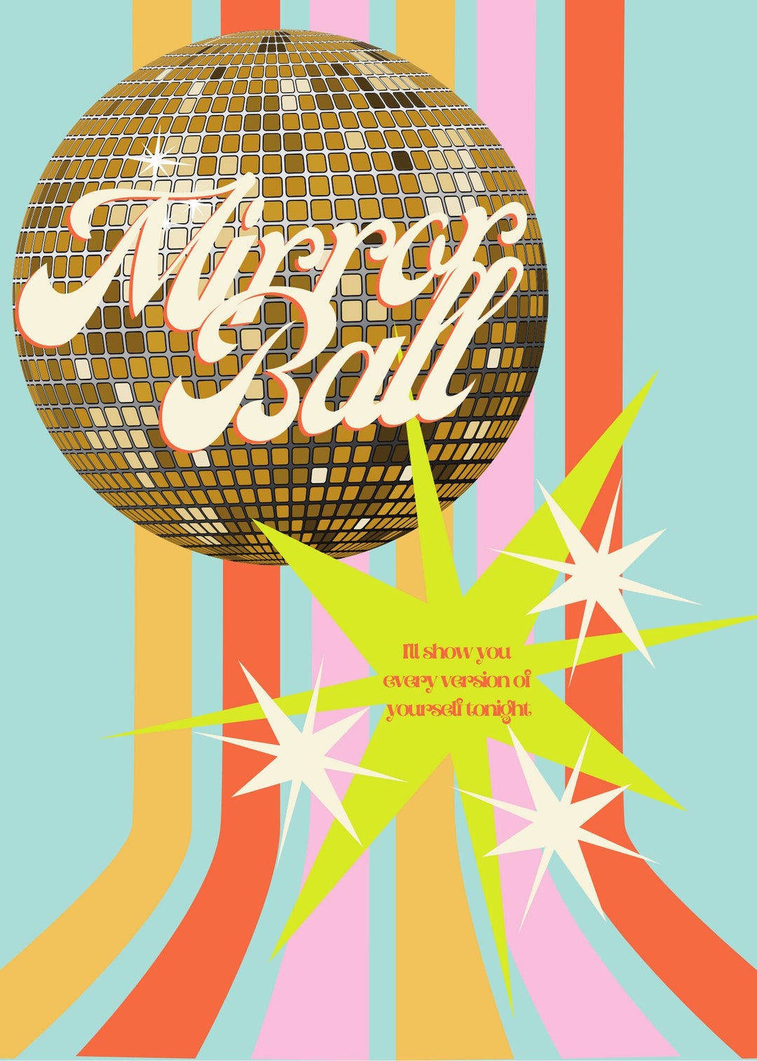 Mirror Ball Poster - Etsy