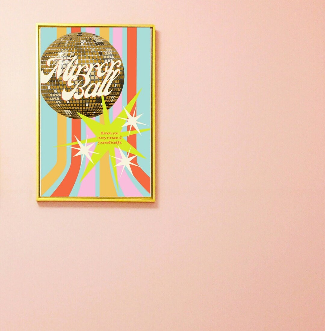 Mirror Ball Poster - Etsy