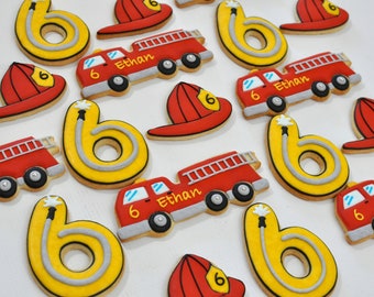 Fireman Cookies | Etsy