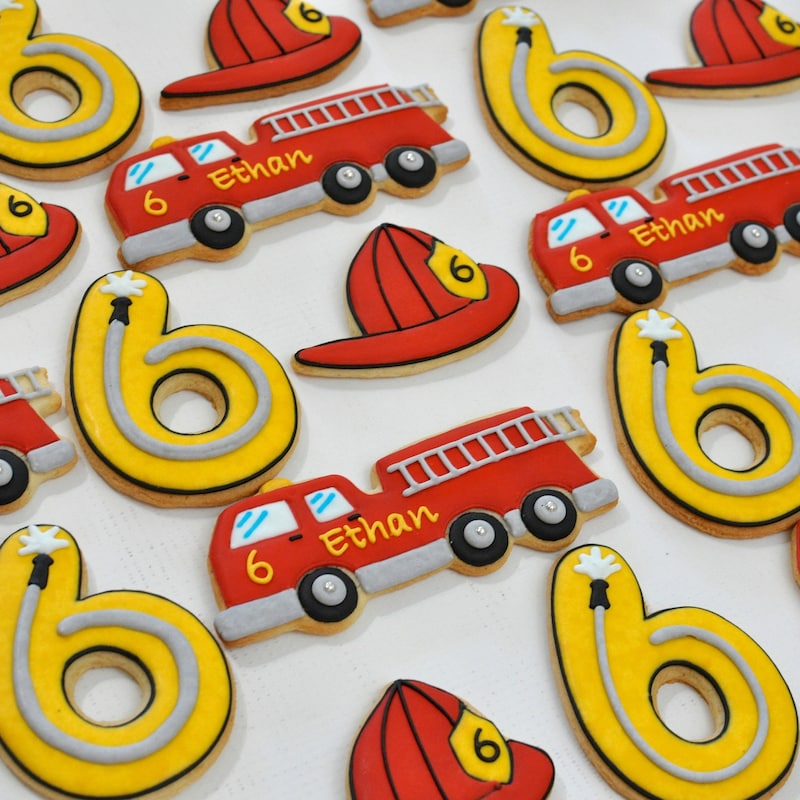 Fireman Cookies - Etsy