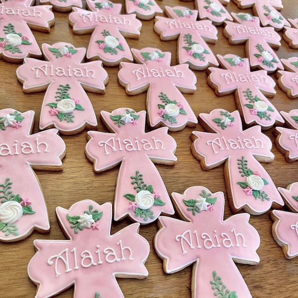 Cross Sugar Cookies - Etsy