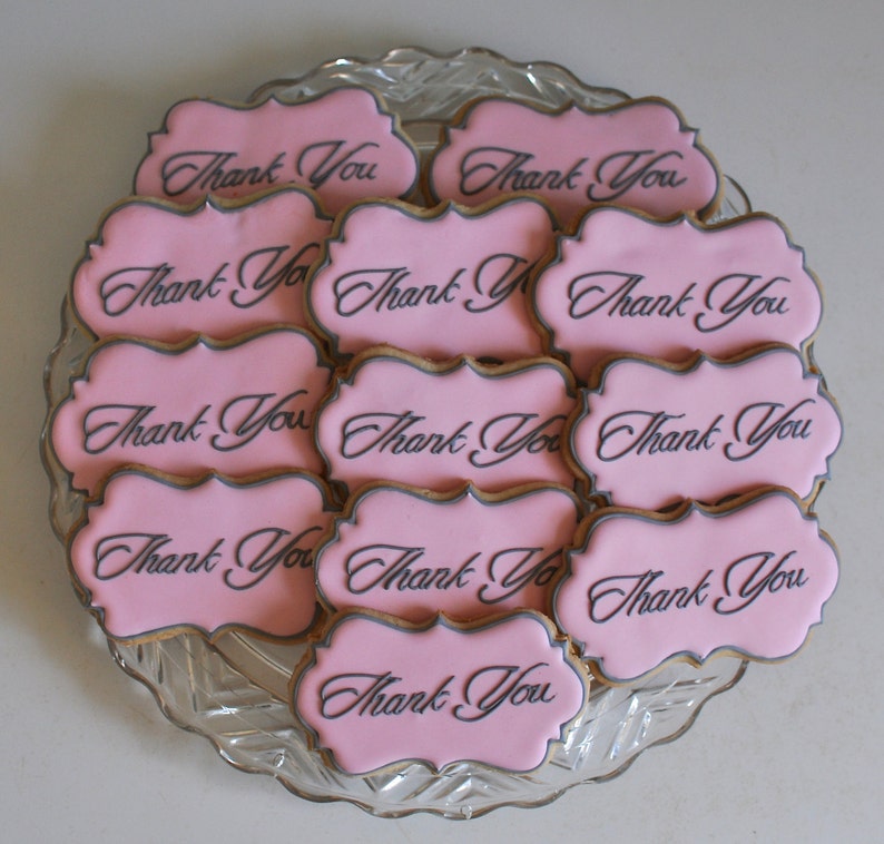 Custom Thank You Cookies | Etsy