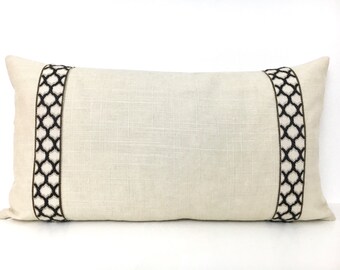 White lumbar pillow | Etsy