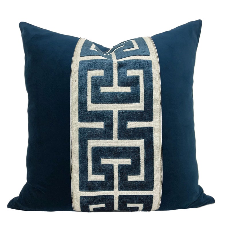 Greek Key Cushion - Etsy
