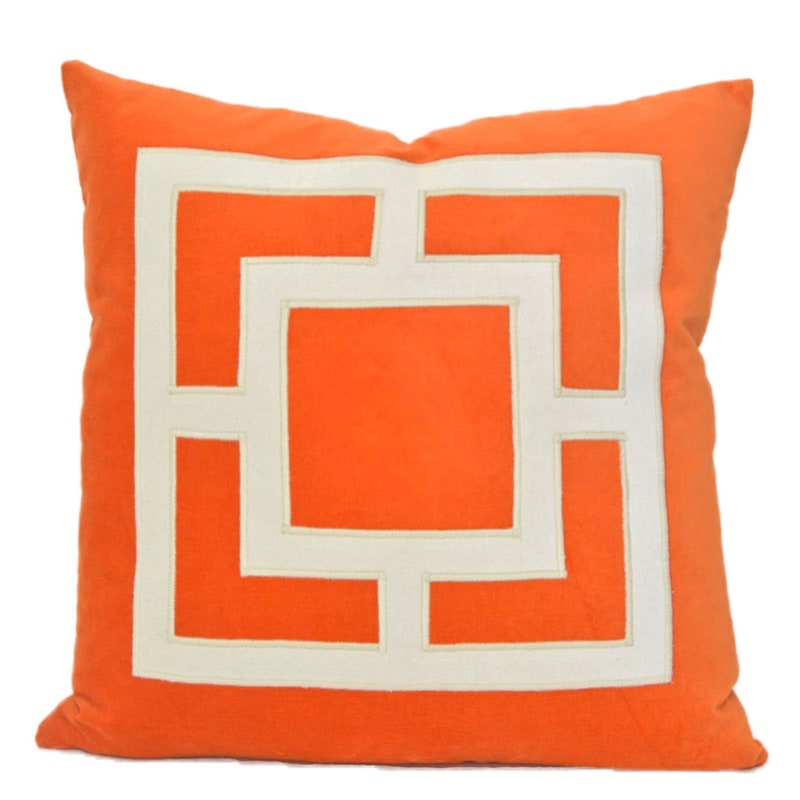 Orange Pillow - Etsy