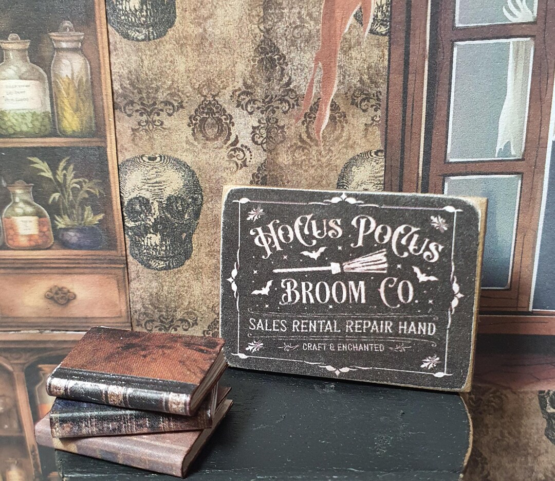 Spooky Dollshouse Sign Picture Mdf Handmade 1:12 - Etsy