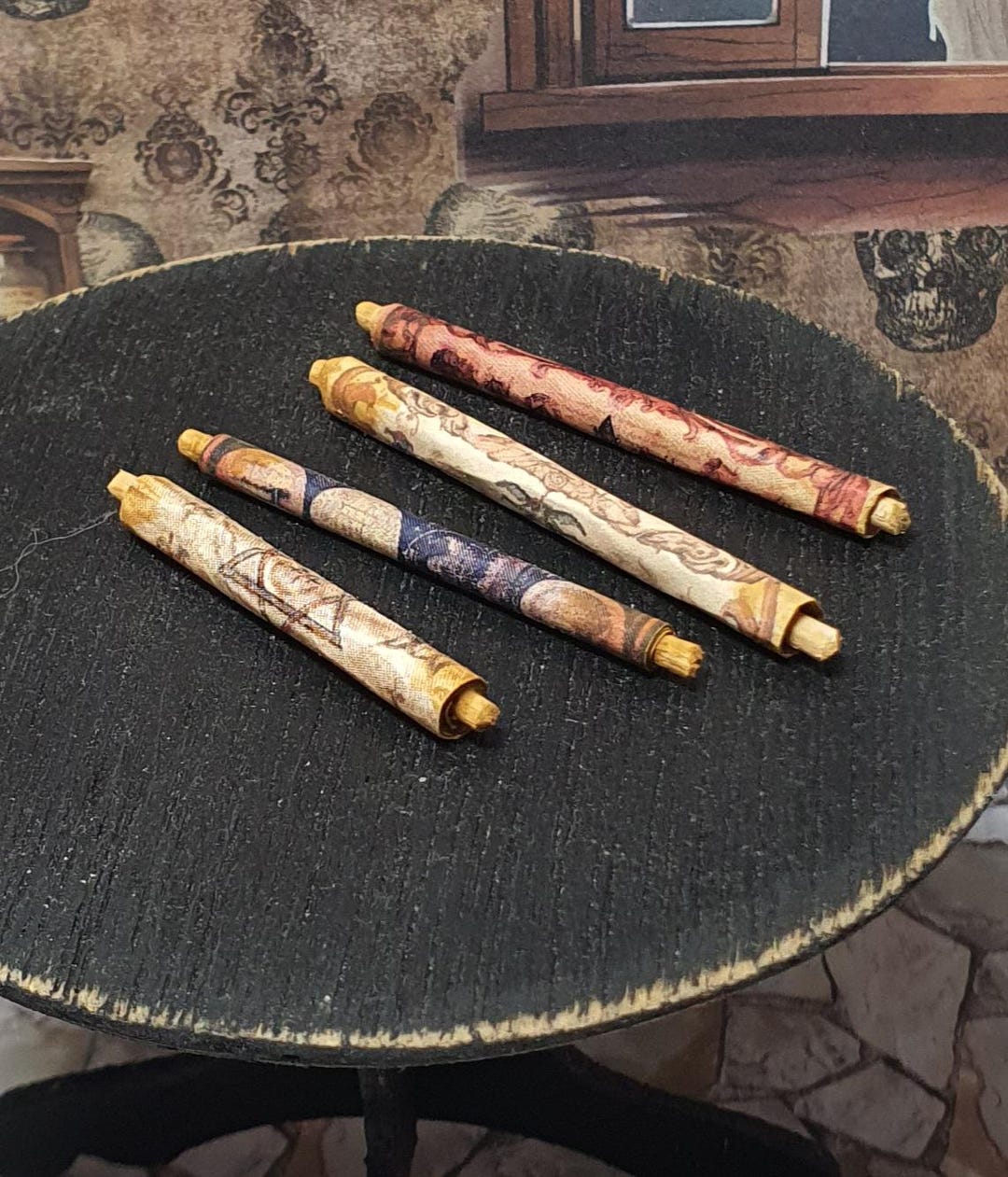 Scrolls Rolled Paper Scrolls 1:12 Haunted Witch Spooky Dollhouse - Etsy