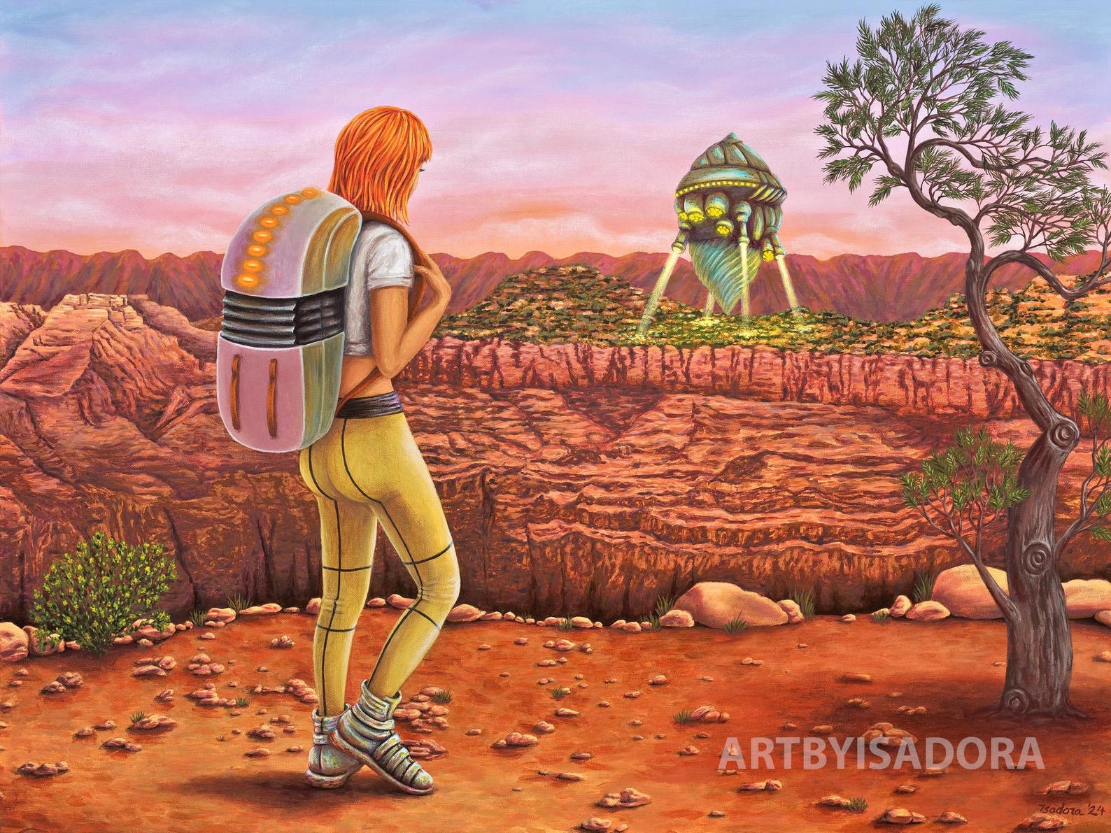 Fifth Element Art Print – Leeloo Grand Canyon Sci-fi Artwork - Etsy