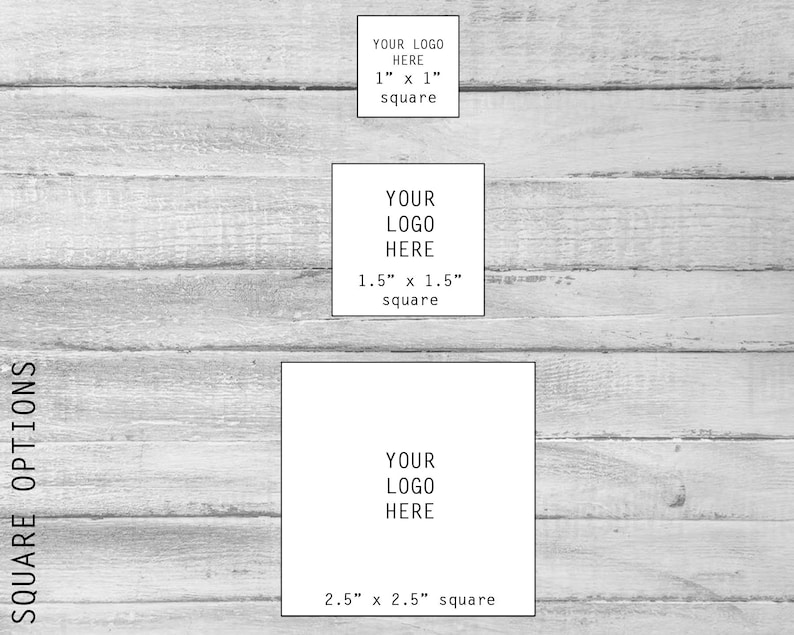 Custom Square Stickers White Gloss Stickers Custom Logo - Etsy