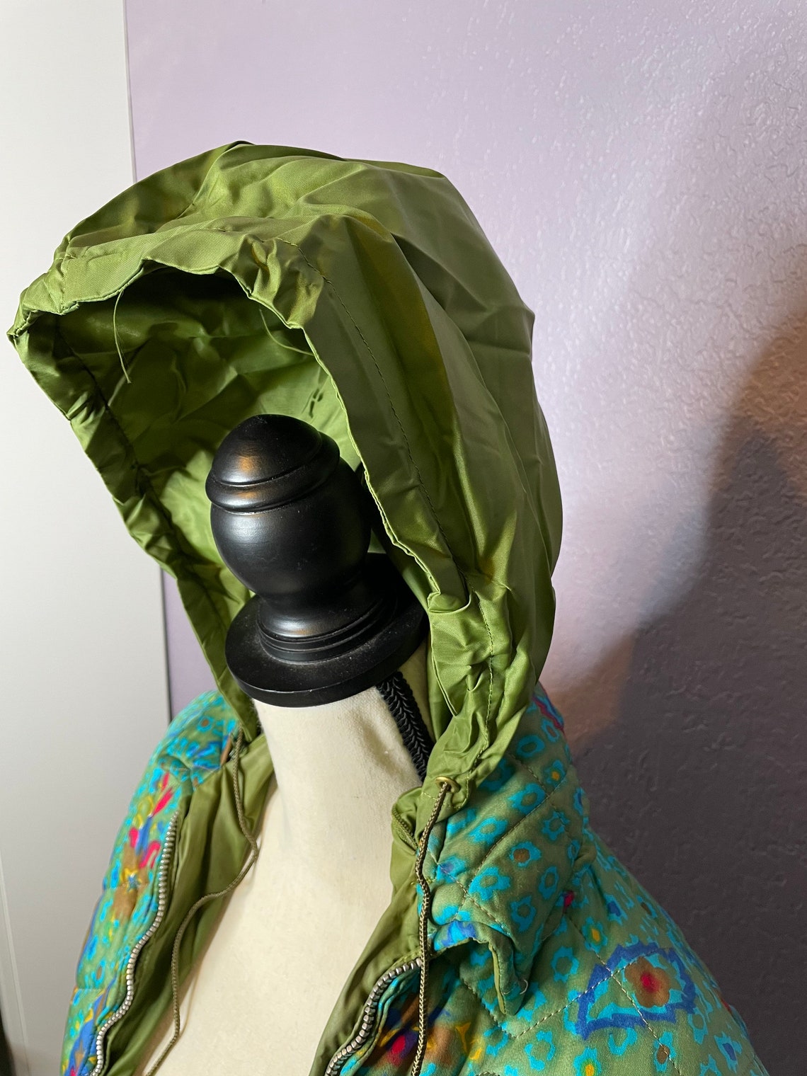 Vintage 60s Quilted Puffer Jacket Jewel Colors - Etsy