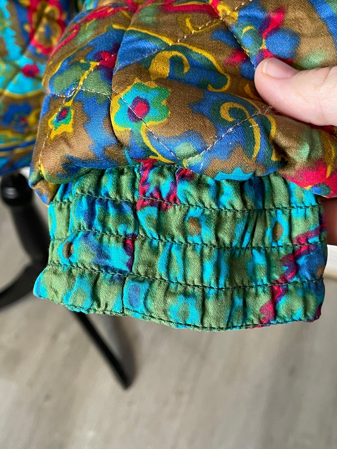 Vintage 60s Quilted Puffer Jacket Jewel Colors - Etsy