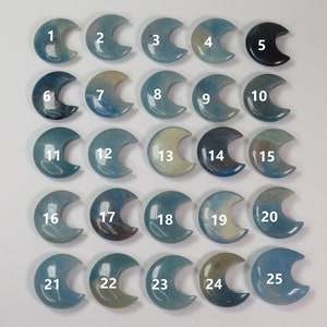 Troilite Crystal Moons, Trolleite Crescent Moon, Healing Gemstone Moon ...