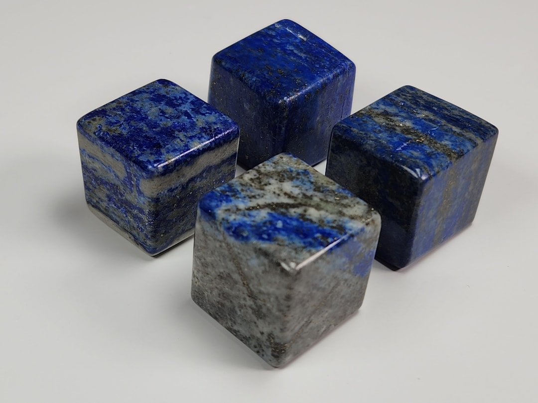 Lapis Lazuli Gemstone Cube, Lapis Gemstone Cubes, Healing Crystal ...