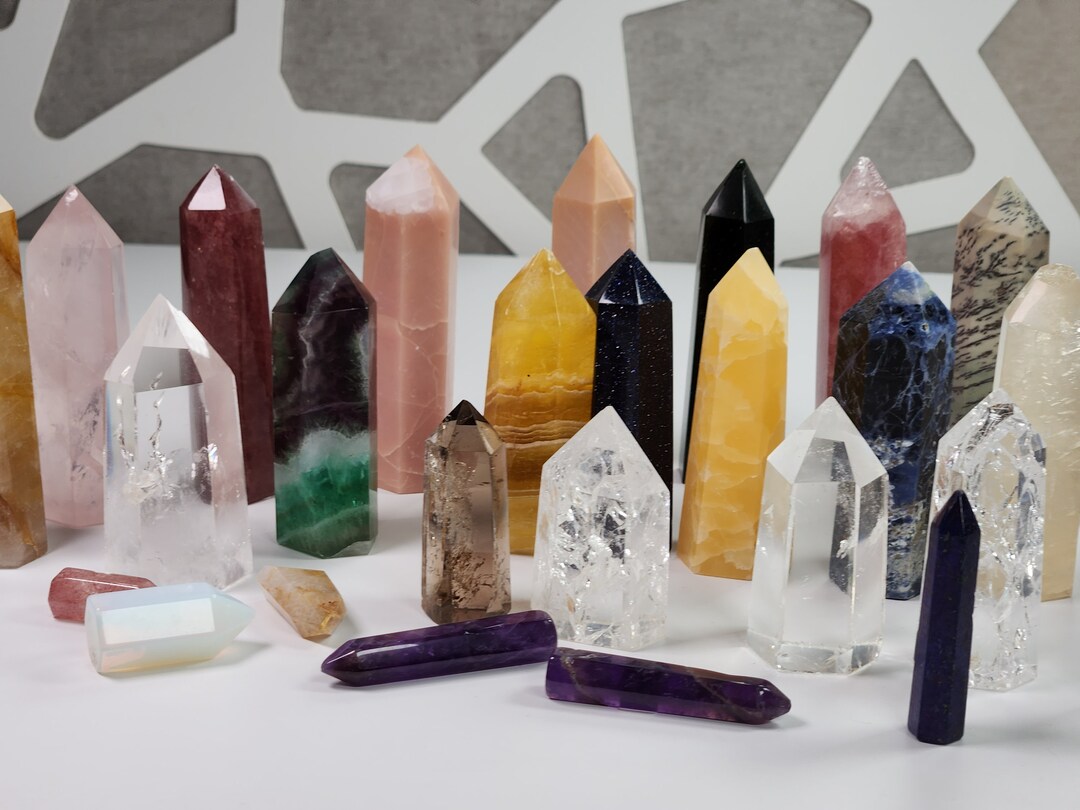Broken Gemstone Tower Special, Bruised Gemstone Point Discounted ...
