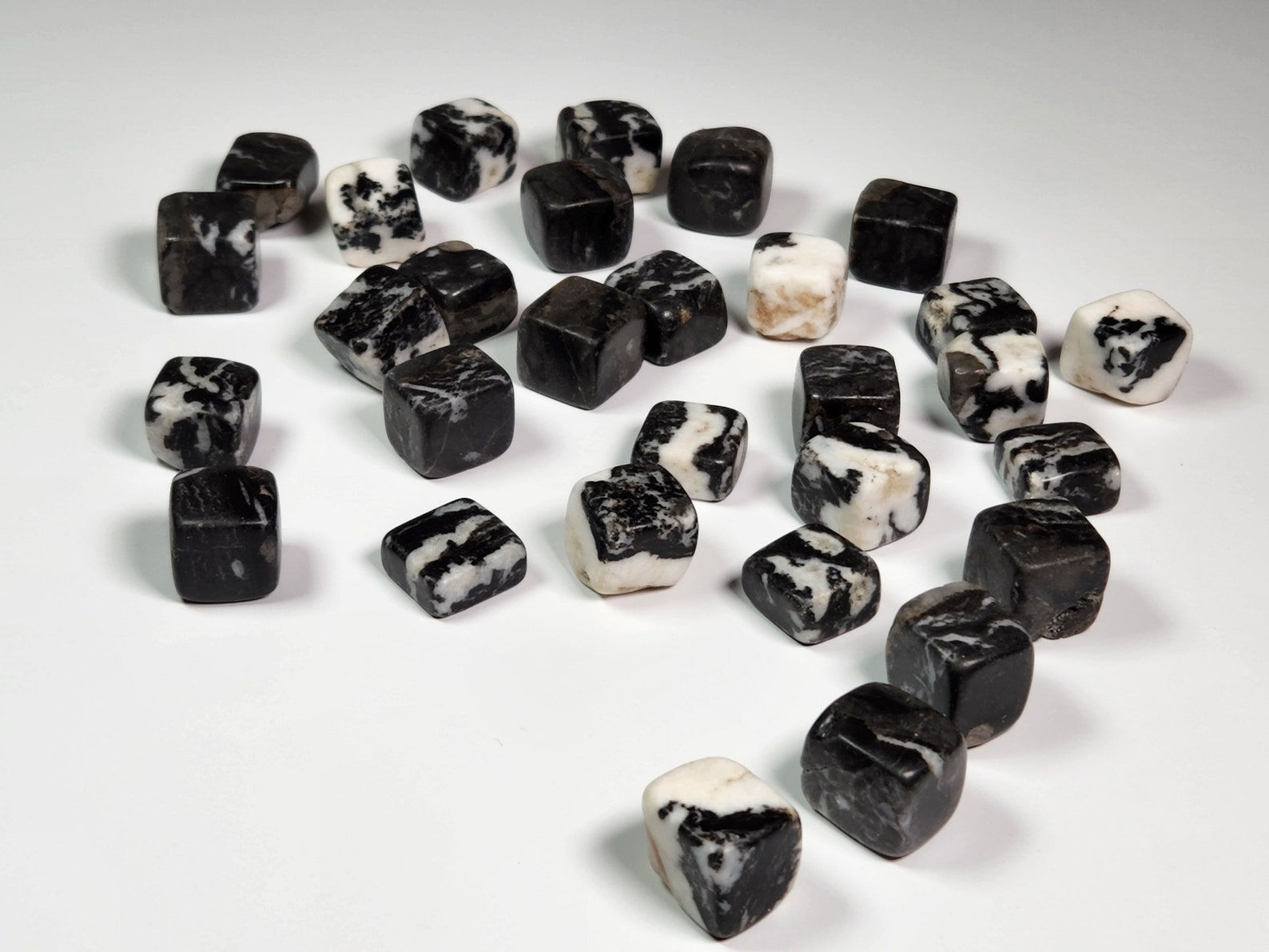 Zebra Jasper Cubes, Zebra Jasper Tumbles, Balance Crystal, Love, Energy ...