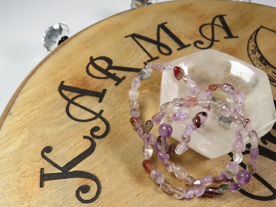 Super Seven Crystal Bracelet Super 7 Crystals Crystal - Etsy