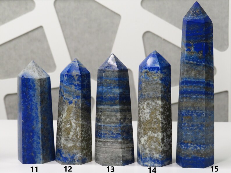 Lapis Lazuli Gemstone Towers, Healing, Connection, Chakra, Powerful ...