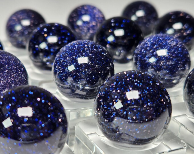 Blue Sandstone Sphere, Blue Goldstone, Sandstone Crystal Spheres ...