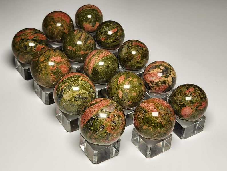 Unakite Sphere, Unakite Gemstone Spheres, Stone of Vision, Unakite ...