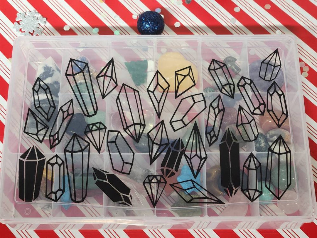 Large Collectors Crystal Box, Beginners Crystal Box, 57 Crystal ...